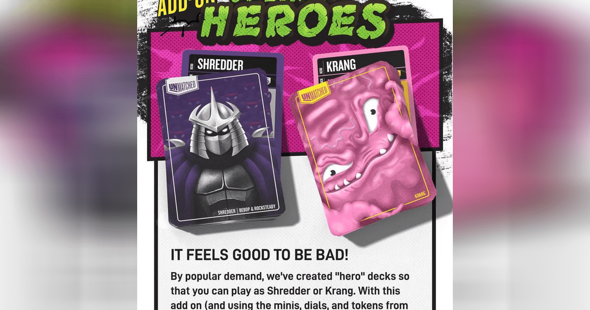 Unmatched Adventures: Teenage Mutant Ninja Turtles – Shredder and Krang ...