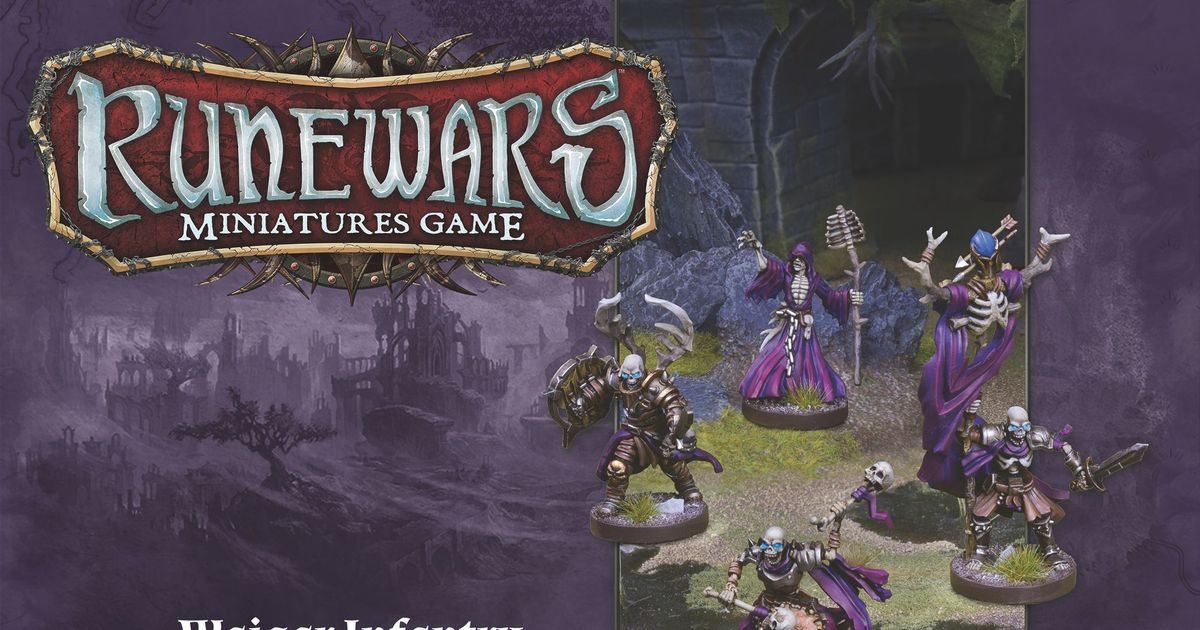 Runewars Miniatures Game: Waiqar Infantry Command – Unit Upgrade ...