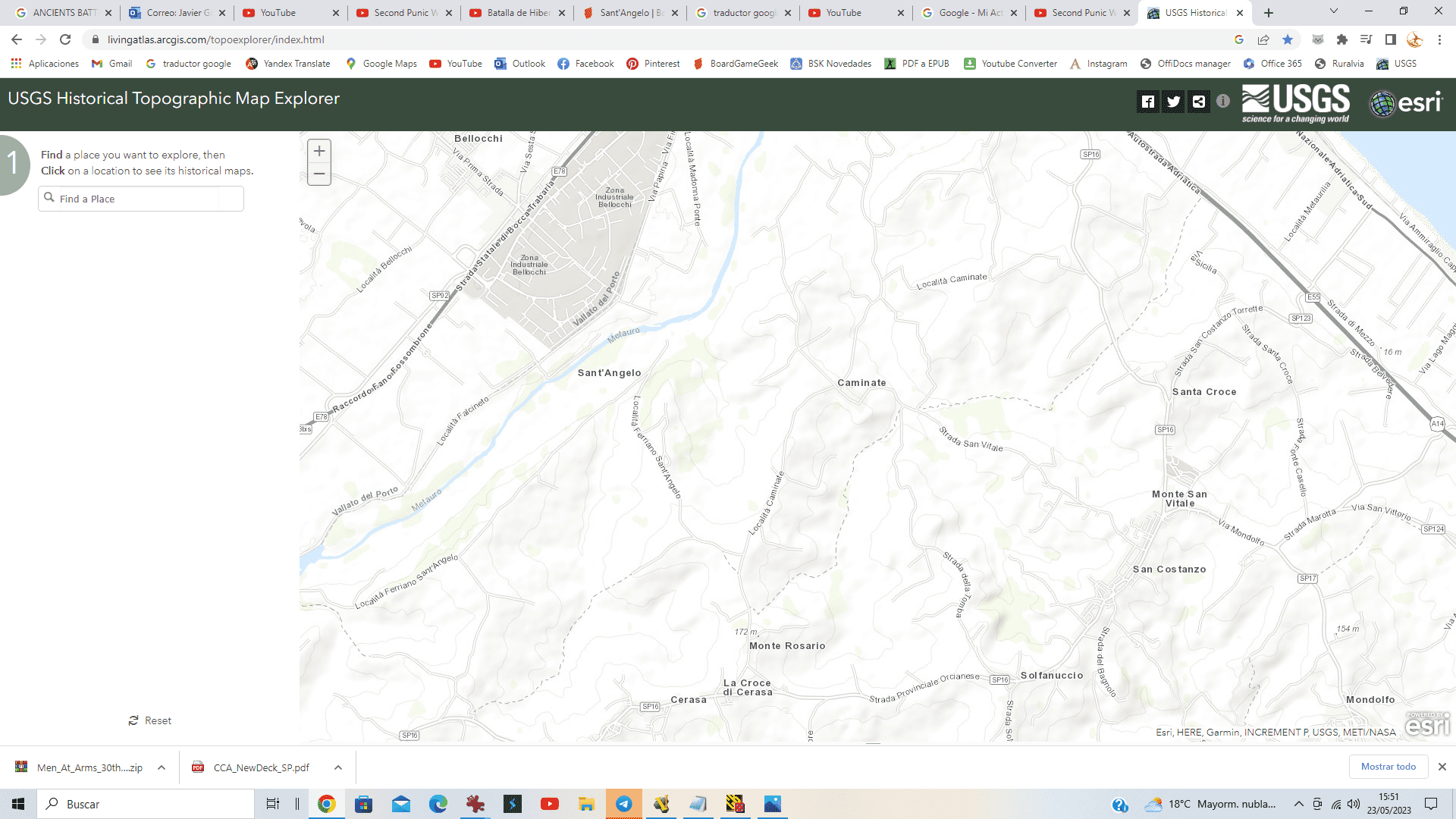 Sant'Angelo | The Battle of The Metaurus Northern Italy 207 BC