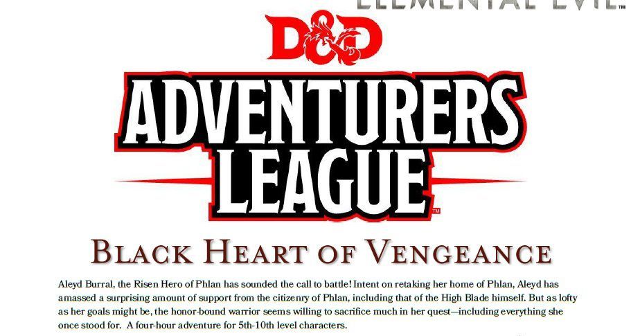 DDEX2-15: Black Heart of Vengeance | RPG Item | RPGGeek