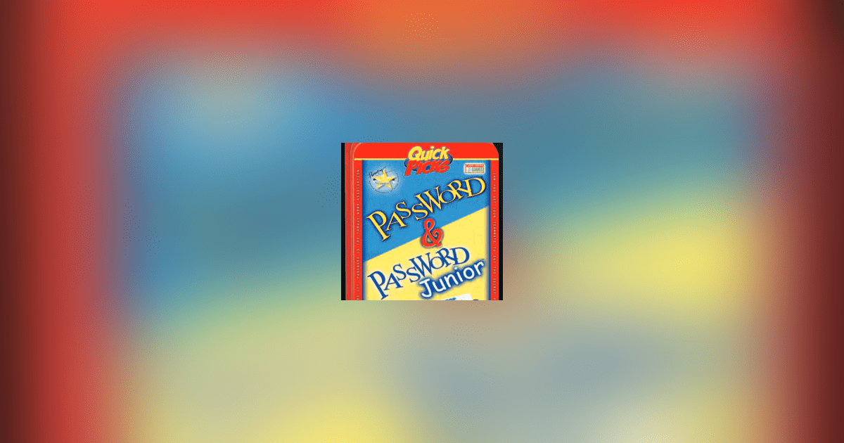Quick Picks Password & Password Junior | Board Game | BoardGameGeek