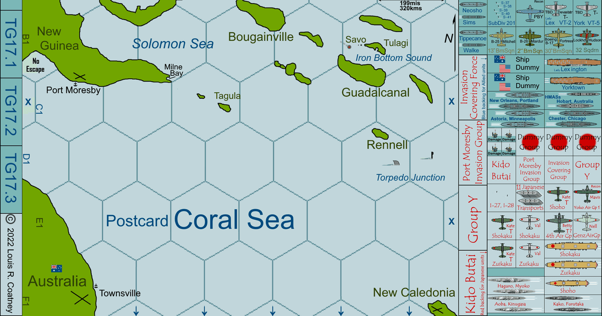 Postcard Coral Sea | Board Game | BoardGameGeek
