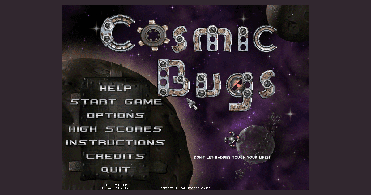 Cosmic Bugs | Video Game | VideoGameGeek