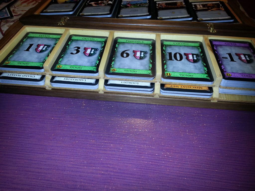 Custom Hardwood Playmat and Travel Box for Dominion | Dominion