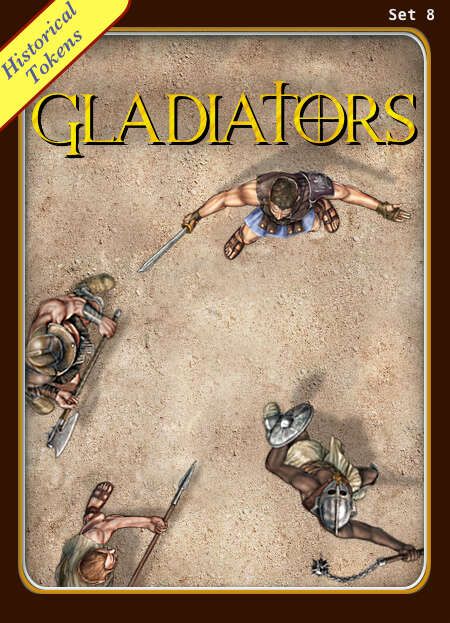 Historical Tokens Set 08: Gladiators | RPG Item | RPGGeek