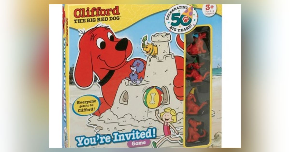Clifford the Big Red Dog "You're Invited!" Game | Board Game ...
