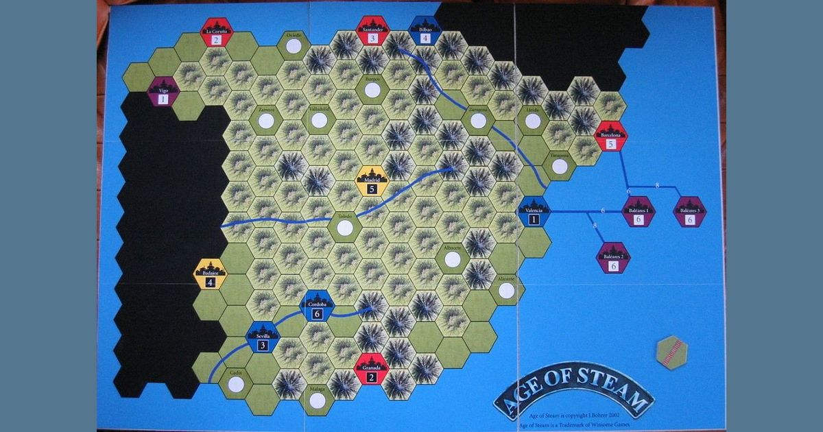 AoS_rules_spain.PDF | Spain (fan expansion for Age of Steam)