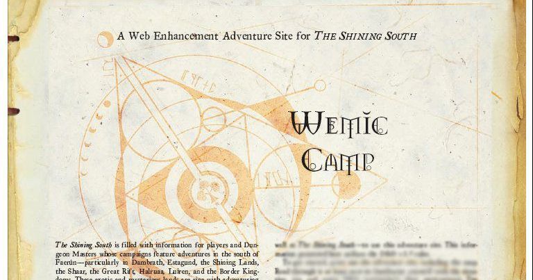 Wemic Camp | RPG Item | RPGGeek