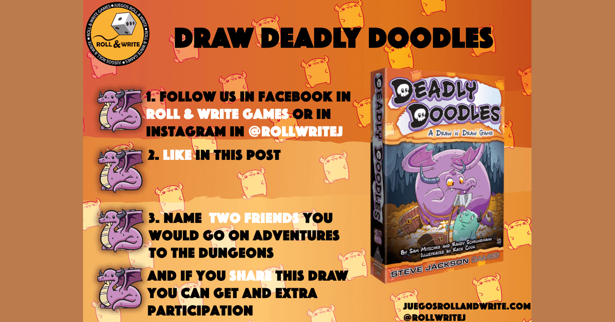 Deadly Doodles Draw | Juegos Roll & Write | BoardGameGeek