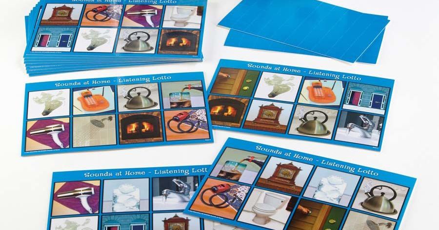 Listening lotto: Sounds at Home | Board Game | BoardGameGeek