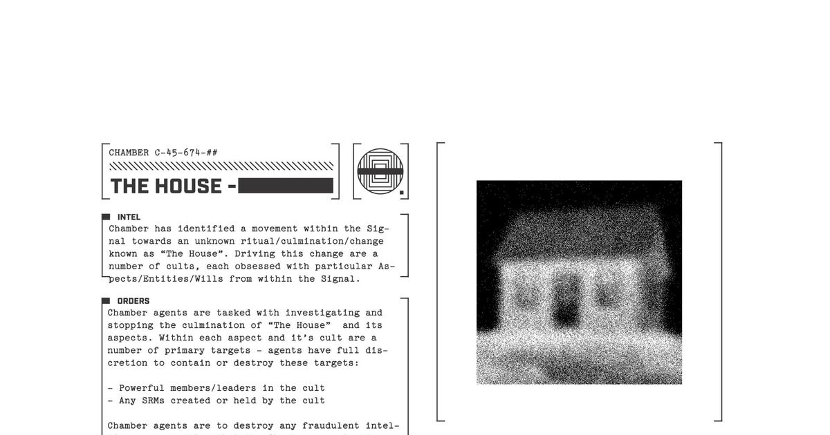 The House | RPG Item | RPGGeek