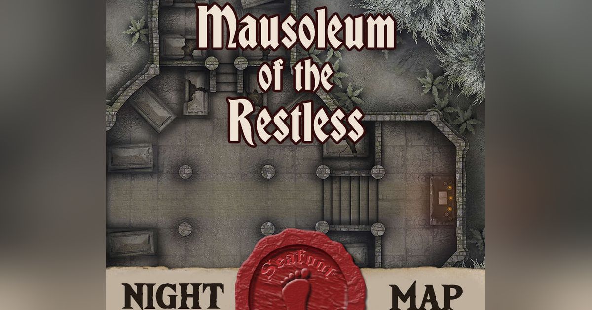Mausoleum of the Restless (Night Map) | RPG Item | RPGGeek