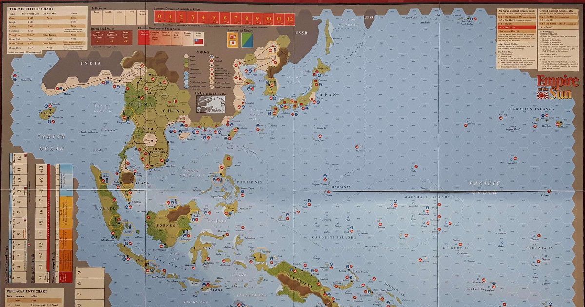 Empire of the Sun: Mounted Mapboard | Board Game Accessory | BoardGameGeek