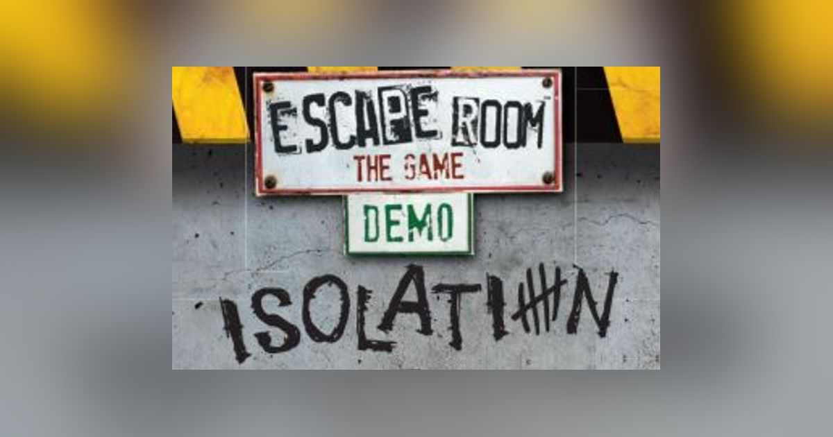 Escape Room Das Spiel: Isolation Demo | Board Game | BoardGameGeek