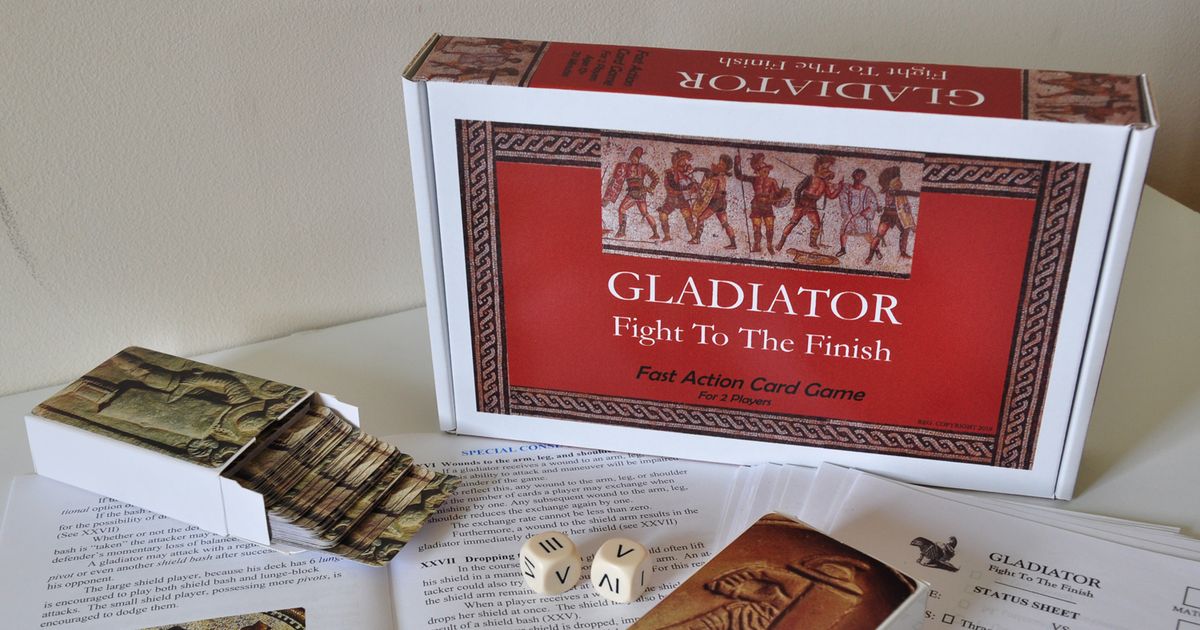 GLADIATOR: Fight To The Finish | Board Game | BoardGameGeek