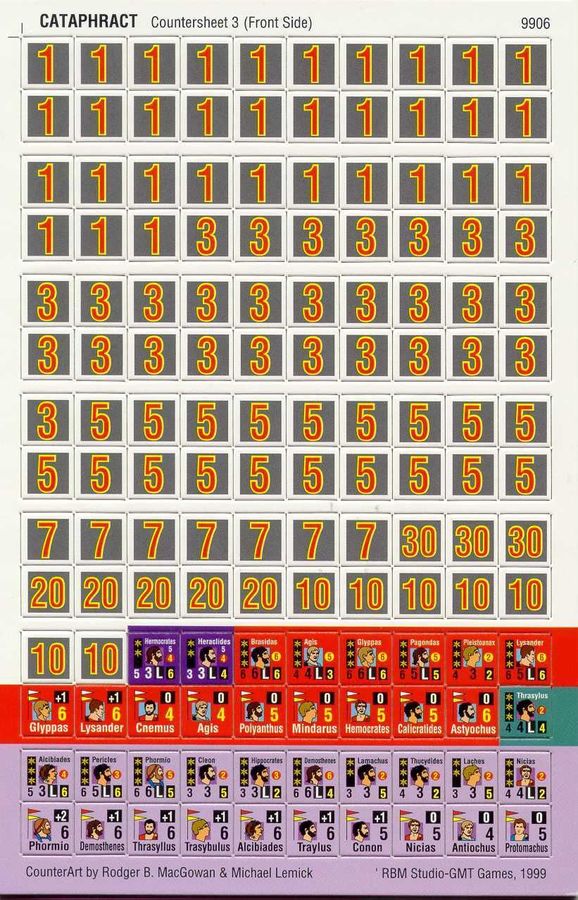 Extra "Peloponnesian War"(?) counters in Cataphract?? | Cataphract