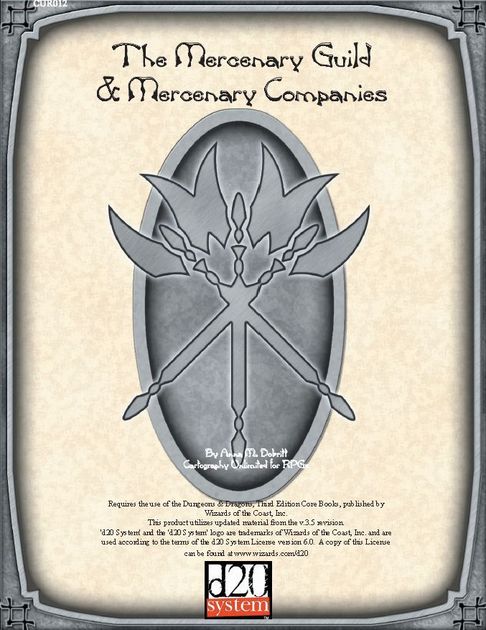 The Mercenary Guild & Mercenary Companies | RPG Item | RPGGeek