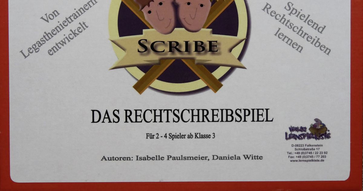 Scribe: Das Rechtschreibspiel | Board Game | BoardGameGeek