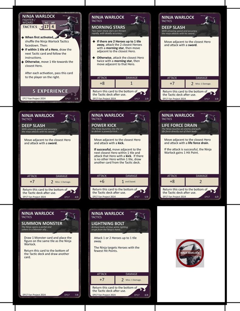 EP18 Ninja Warlock | Dungeons & Dragons: Wrath of Ashardalon Board Game