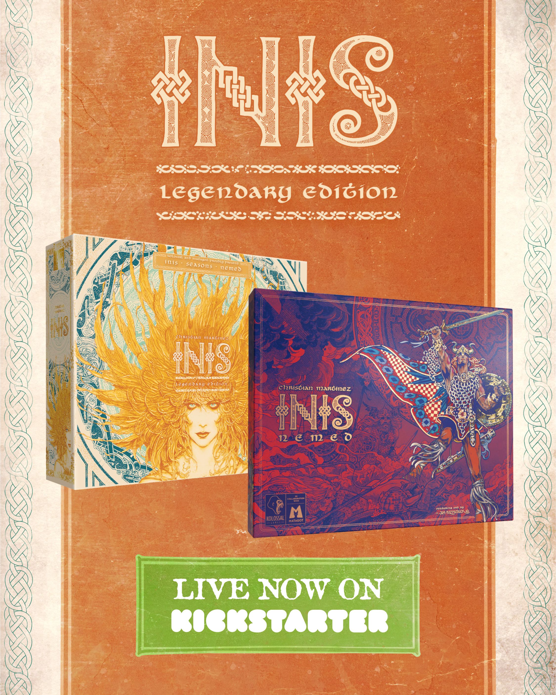 Inis Big Box and Nemed is live on Kickstarter! | Inis: Nemed
