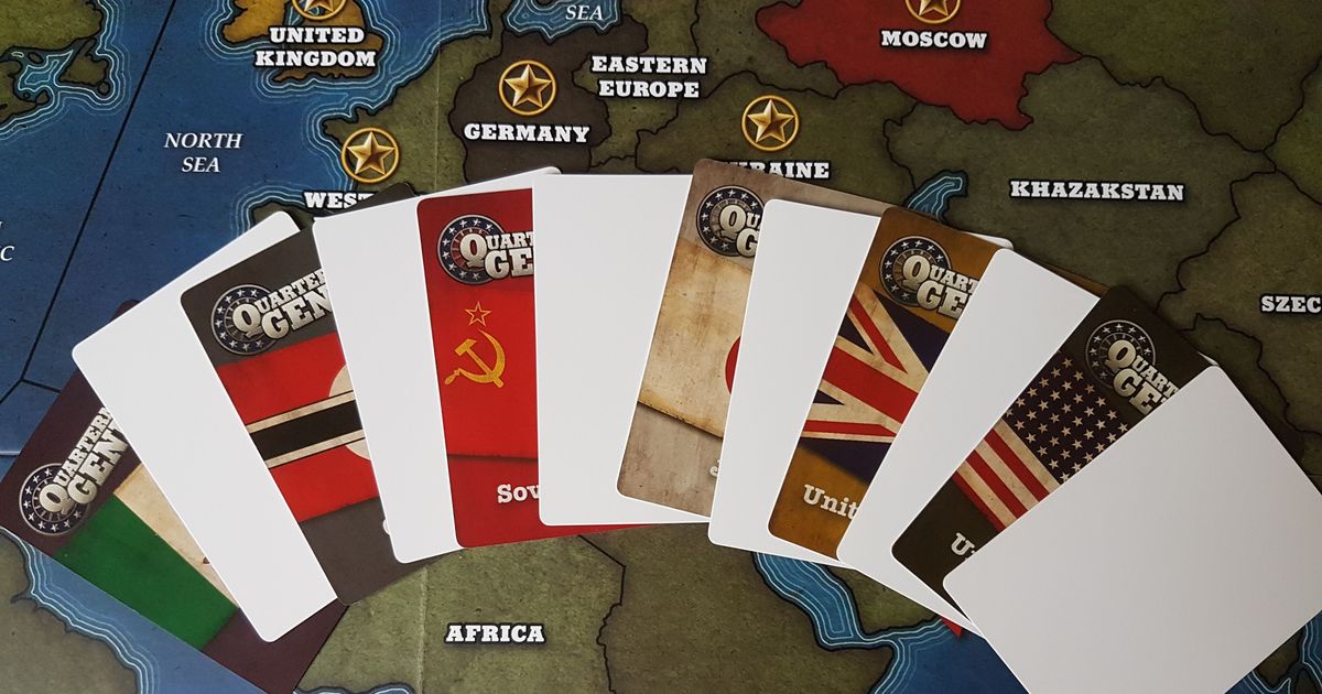 Quartermaster General: Alternative Histories – Blank Cards | Board Game ...