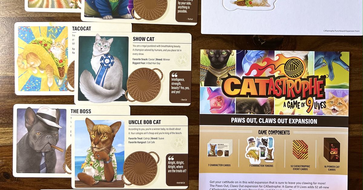CATastrophe: A Game of 9 Lives – Paws Out, Claws Out Expansion | Board ...