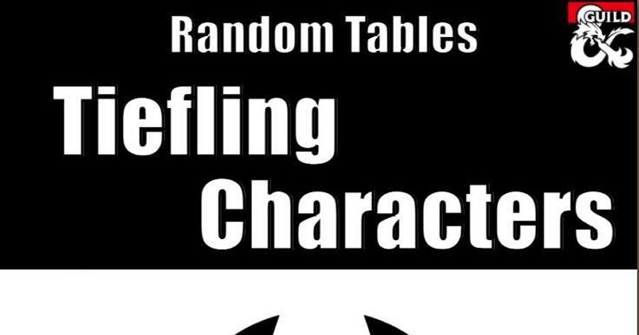 Tiefling Characters | RPG Item | RPGGeek