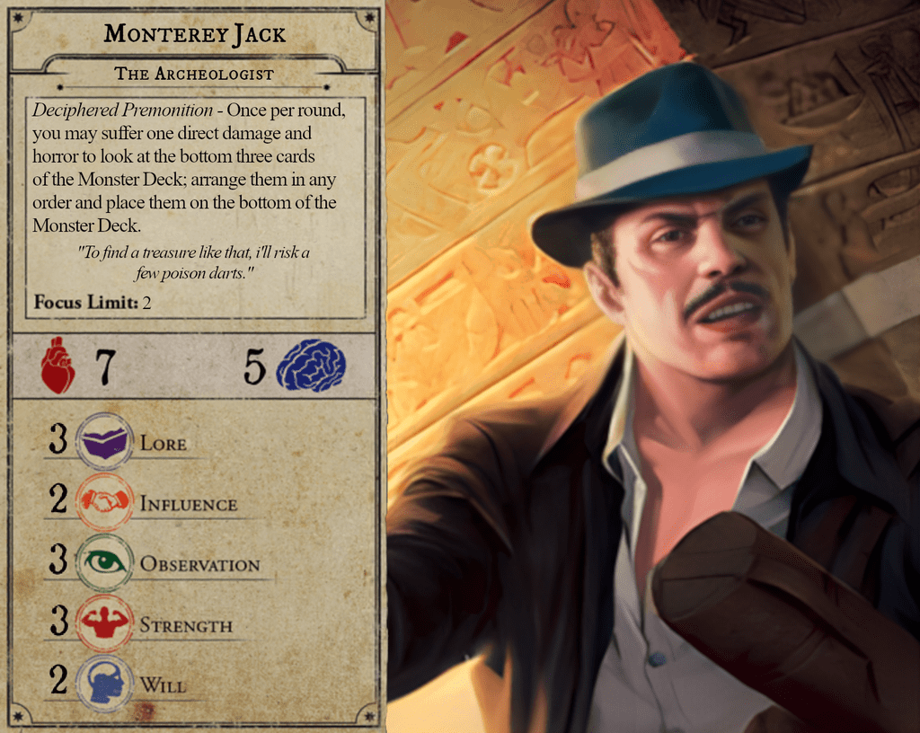 ** Investigator Pack #4 - Monterey Jack, The Archeologist (3/5 ...