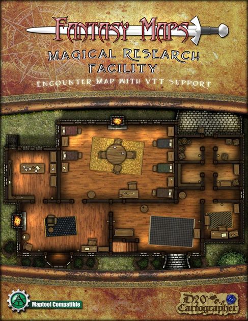 Fantasy Maps: Magical Research Facility Map Pack | RPG Item | RPGGeek