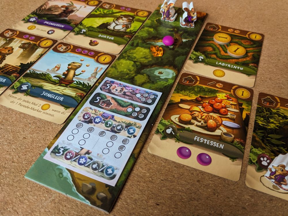 parade progress + score sheet | My Lil' Everdell