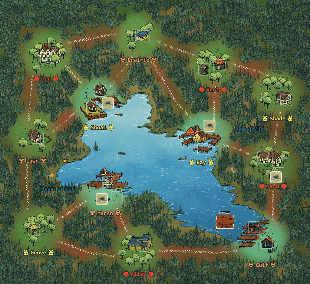 Custom Forest Map with Named Clearings (and a couple other small ...