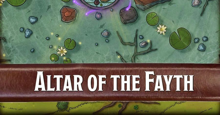 Altar of the Fayth Stock Battlemap | RPG Item | RPGGeek