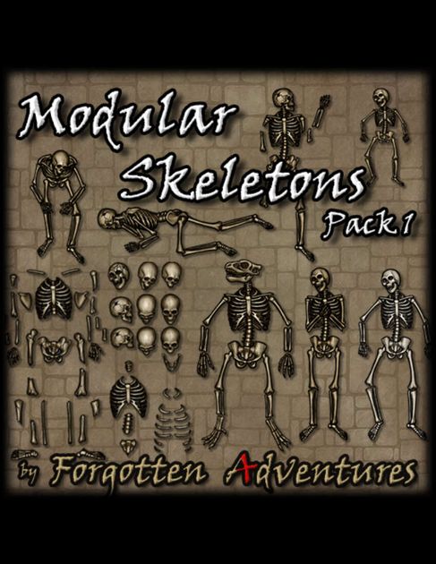 Modular Skeletons Pack 1 | RPG Item | RPGGeek