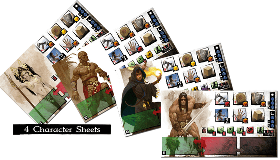 Character sheets balance | Conan