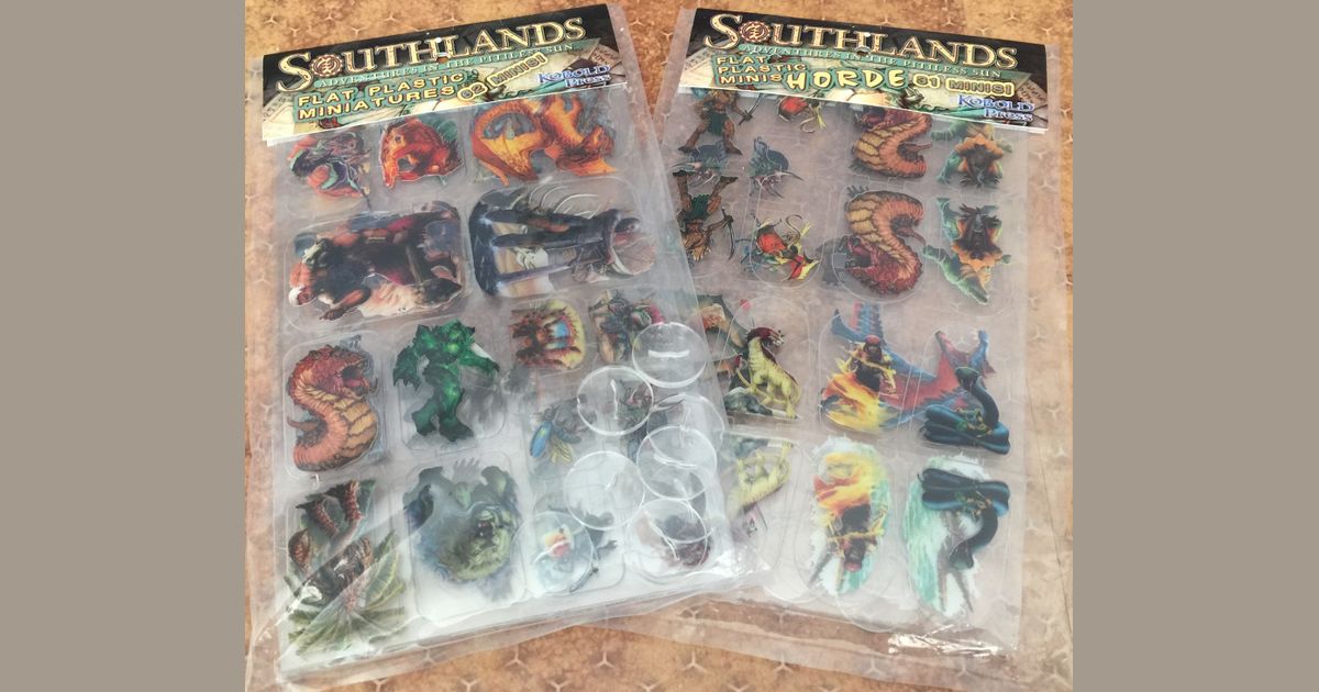 Flat Plastic Miniatures - Southlands | RPG Item | RPGGeek