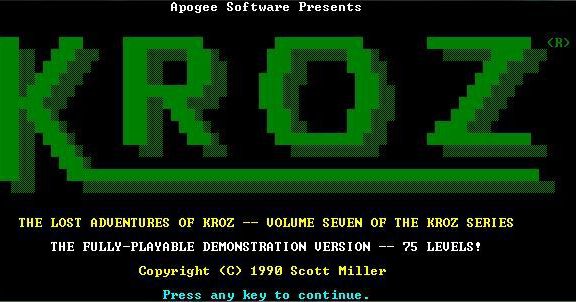 The Lost Adventures of Kroz | Video Game | VideoGameGeek