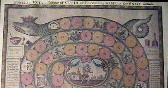 The Royal Pastime of Cupid or Entertaining Game of the Snake | Board ...