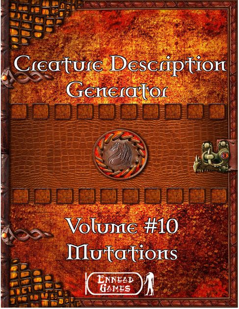 Creature Description Generator Volume 10: Mutations | RPG Item | RPGGeek