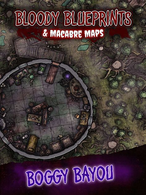 Bloody Blueprints & Macabre Maps: Boggy Bayou | RPG Item | RPGGeek