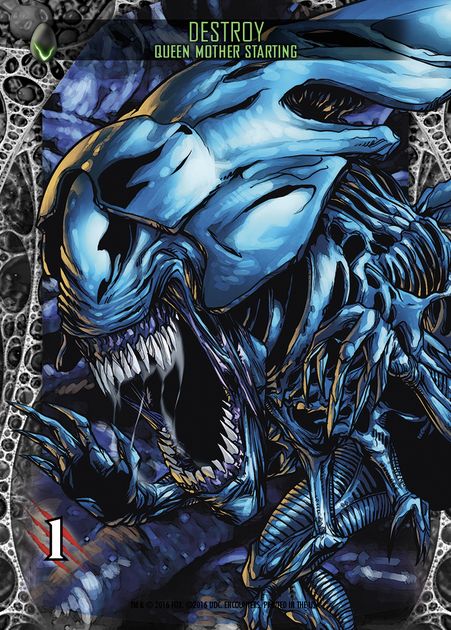 alien queen comic art