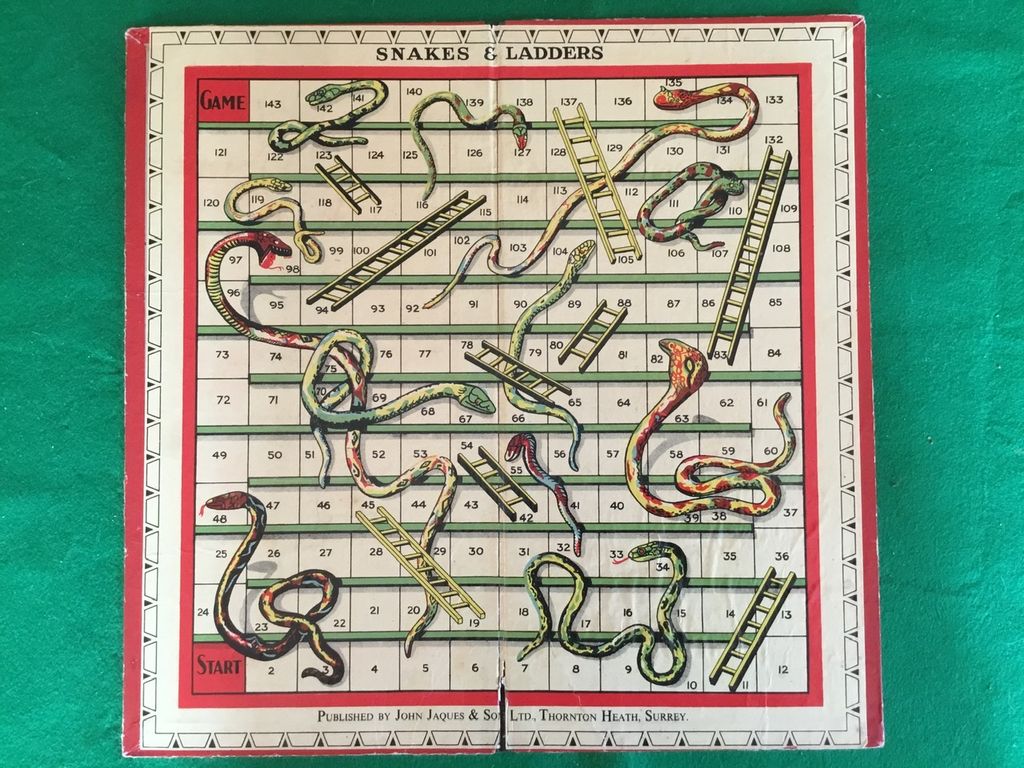 Snakes and ladders | Antique and Vintage games | BoardGameGeek