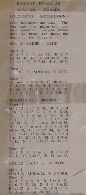 Railway Rivals Map H: Western Canada | Board Game | BoardGameGeek