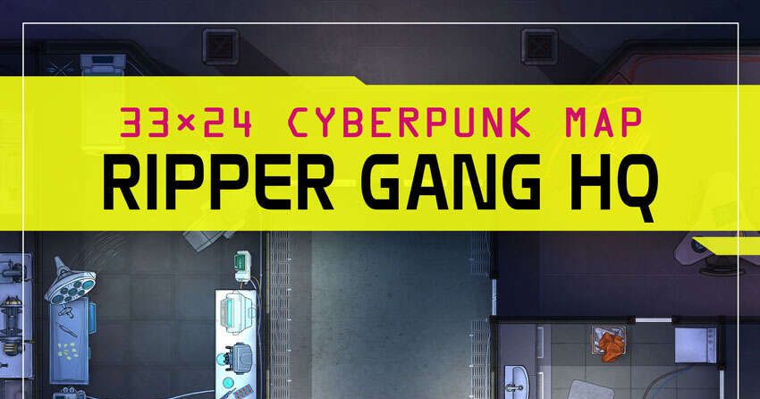 Cyberpunk Map: Ripper Gang HQ | RPG Item | RPGGeek
