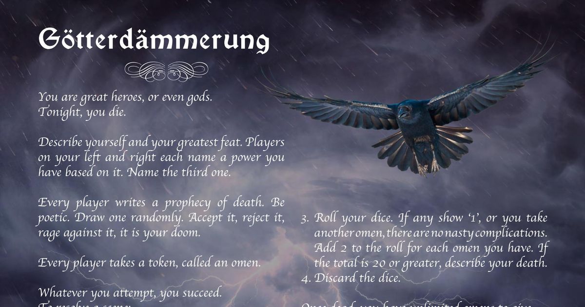 Götterdämmerung ("Exploded" Version) | RPG Item | RPGGeek