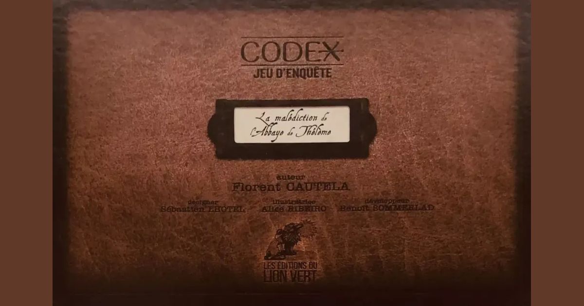 Presentation of some of the game's elements | Codex: La malédiction de l'Abbaye de Thélème