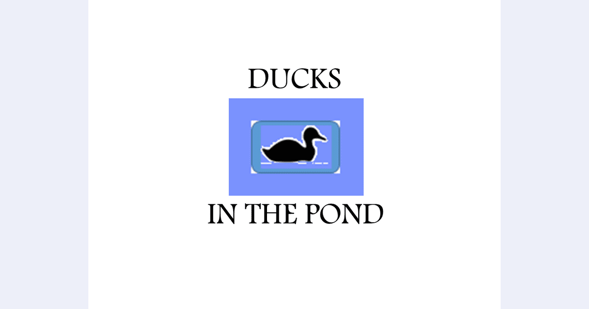 Ducks in the Pond -- Rules and Game Boards | Ducks in the Pond
