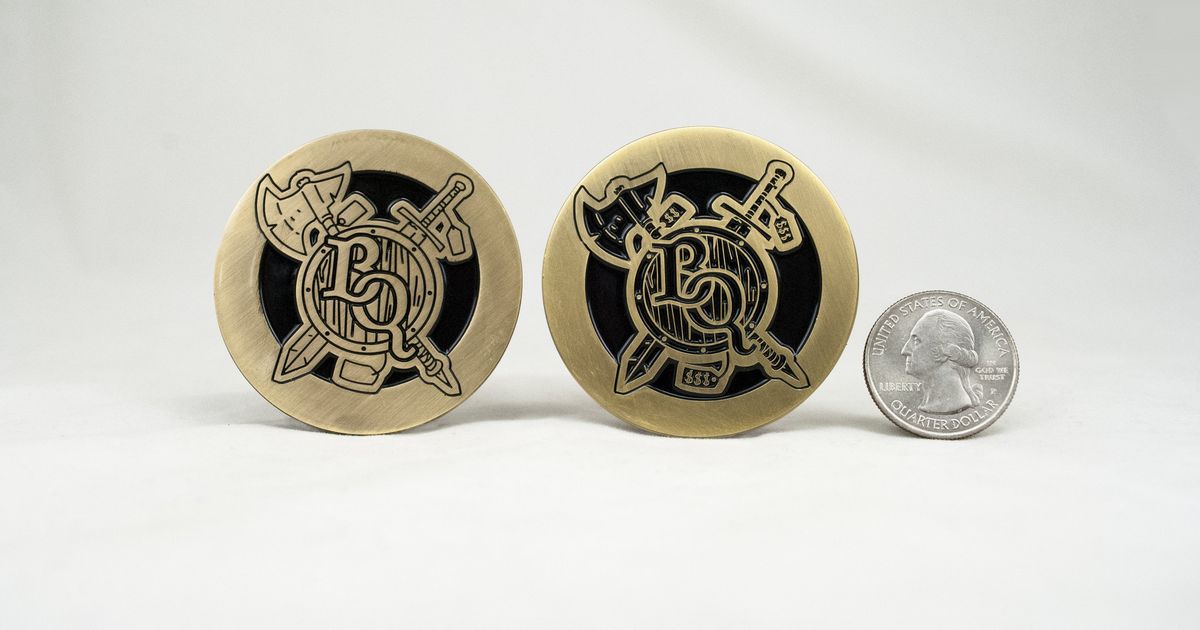 Bargain Quest: Metal First Player Token | Board Game Accessory ...