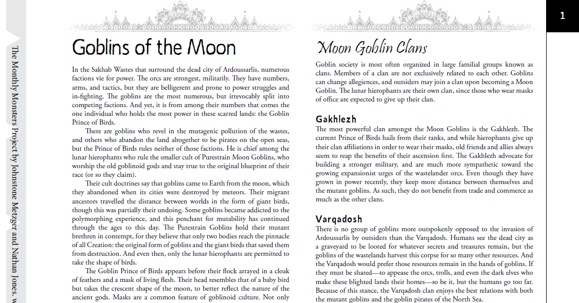 Monthly Monsters 20-05: Goblins of the Moon | RPG Item | RPGGeek