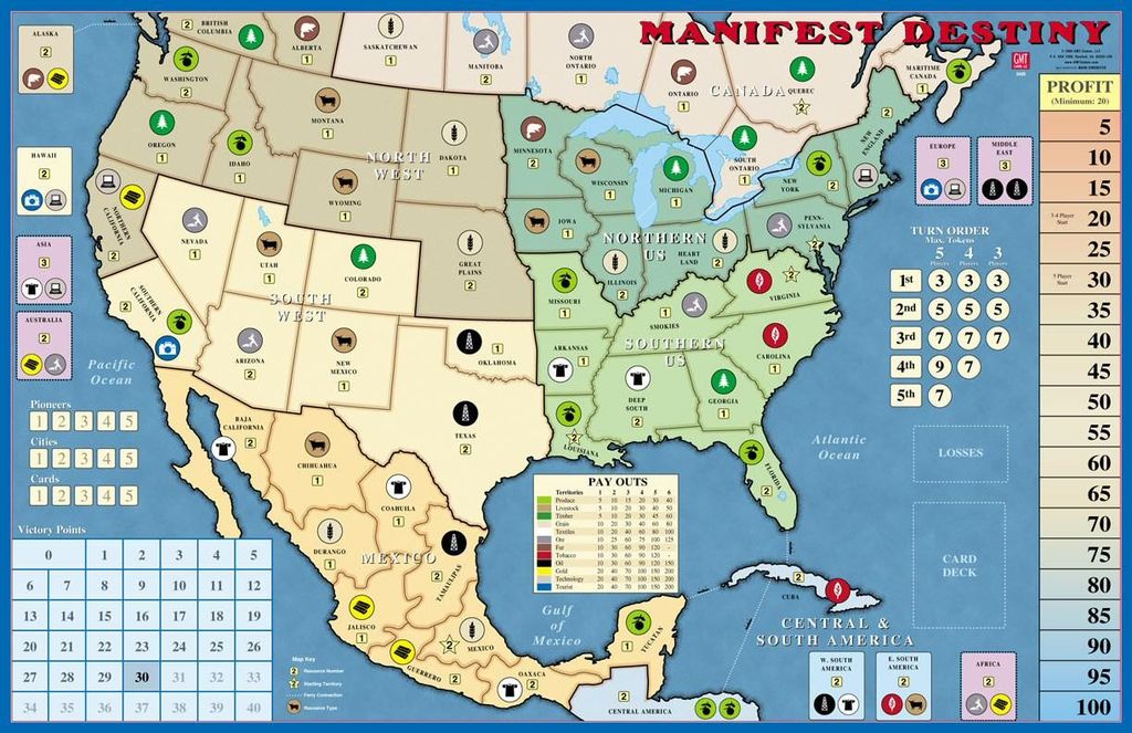 Manifest Destiny Map