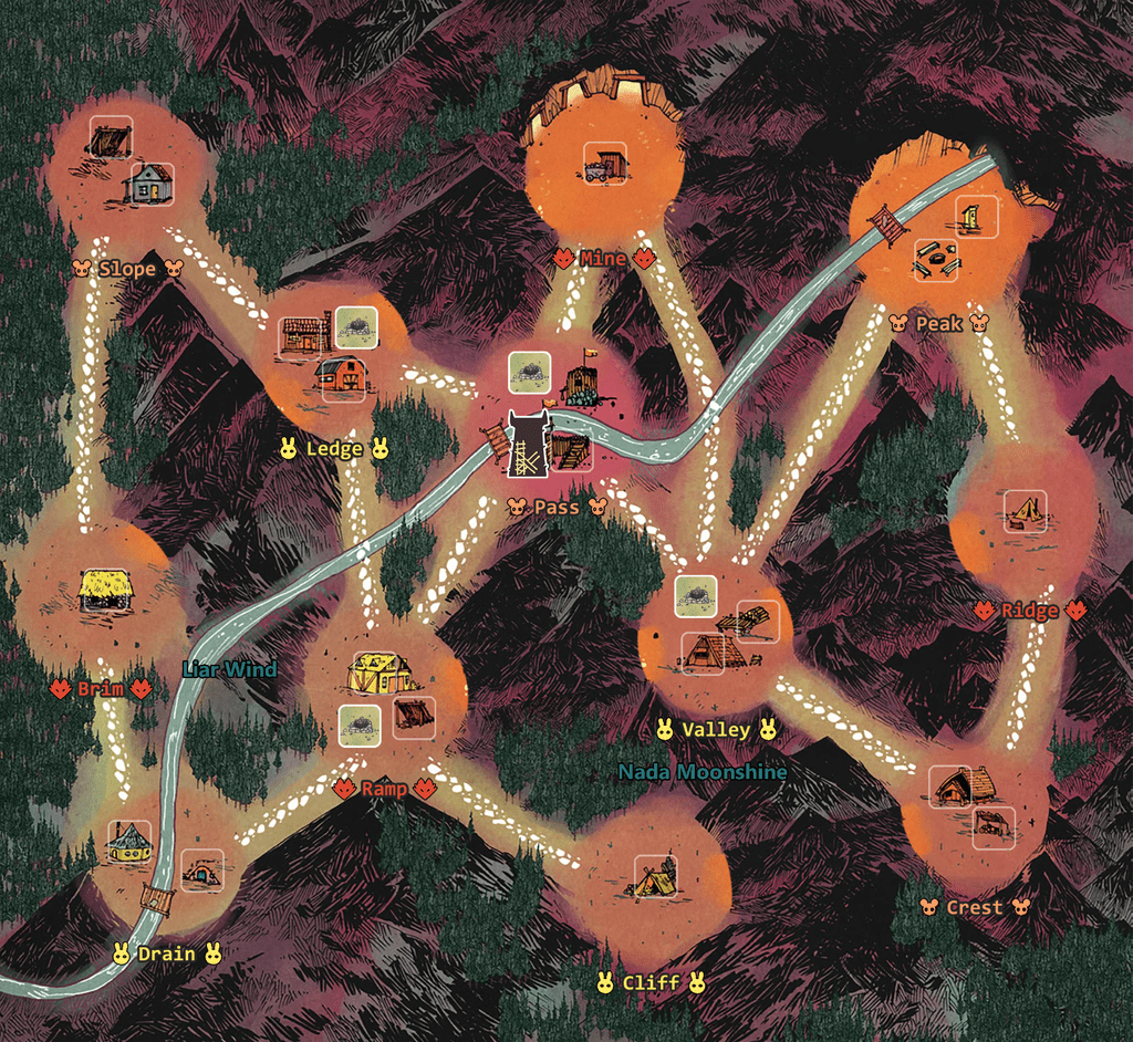 Custom Forest Map with Named Clearings (and a couple other small ...